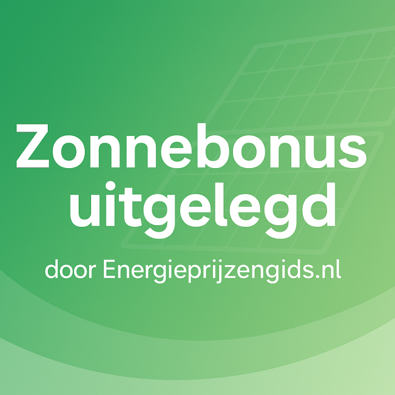 Zonnebonus van Zonneplan Energie uitgelegd ⚡ Energieprijzengids.nl